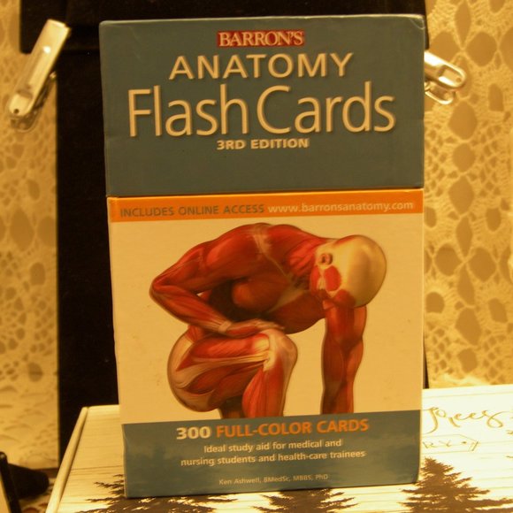 Barron'S | Office | Anatomy Flash Cards With Bonus Anatomy Coloring ...